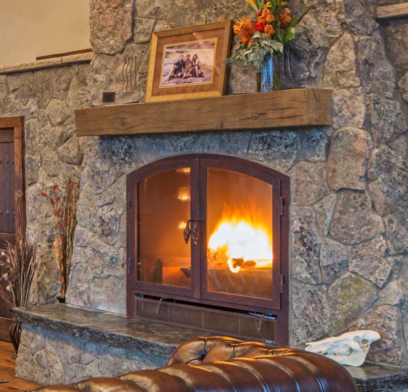 Traditional Fireplaces in Rustic Colorado Home - Acucraft Fireplaces