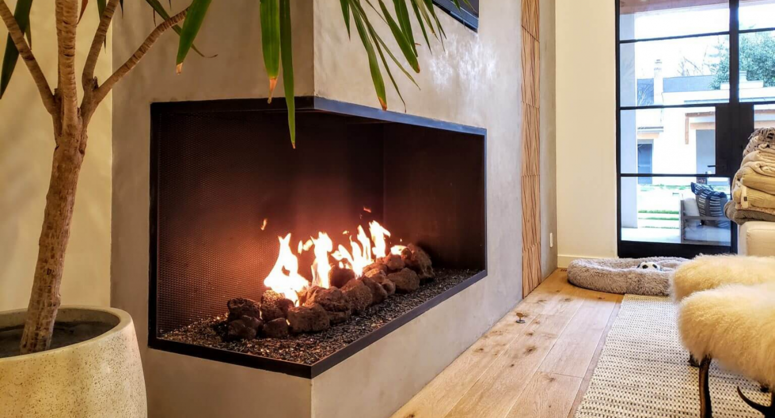 Open Gas Fireplaces | Modern Fireplaces without Glass