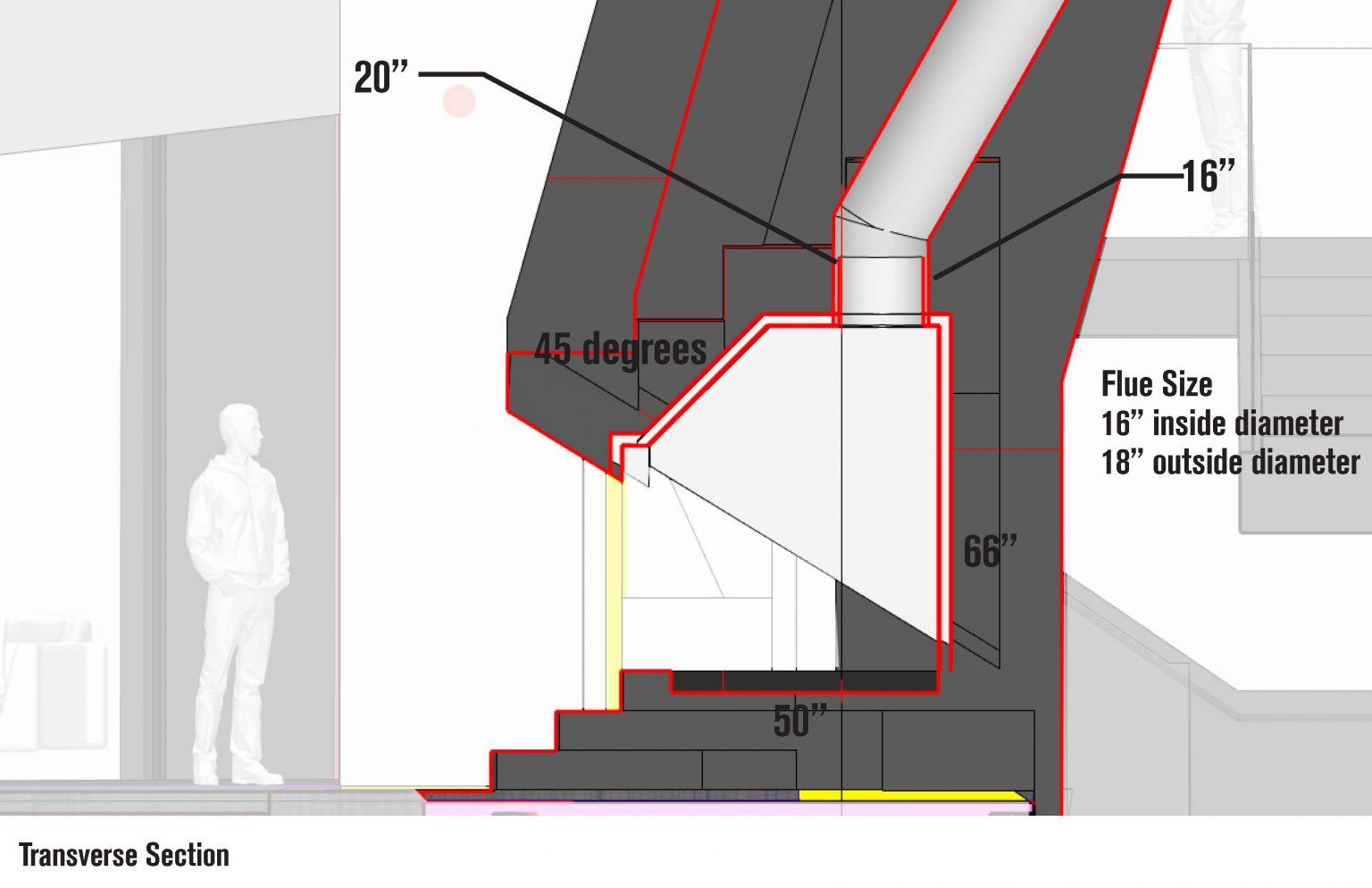 Open Wood Burning Fireplace Chalet Project - Acucraft Fireplaces