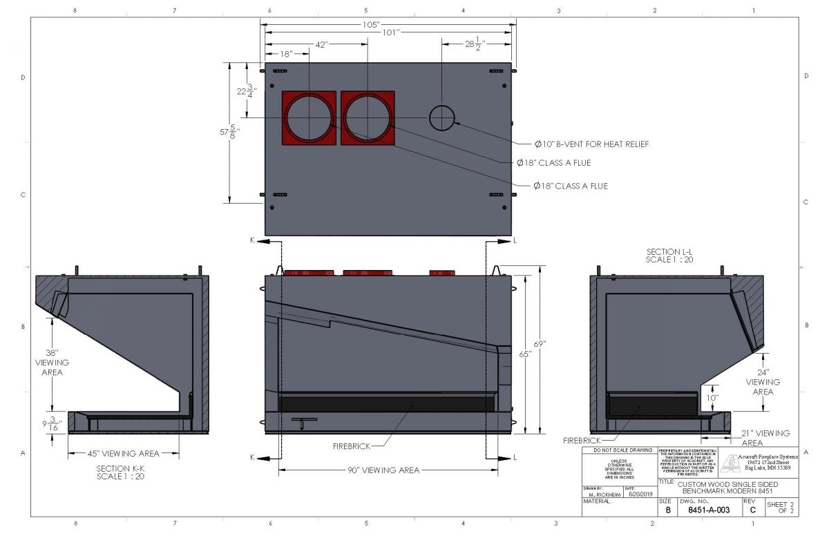 Open Wood Burning Fireplace Chalet Project - Acucraft Fireplaces