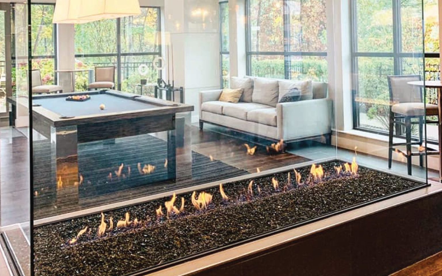 4 Sided Fireplace: For Homes & Commercial Spaces | Acucraft