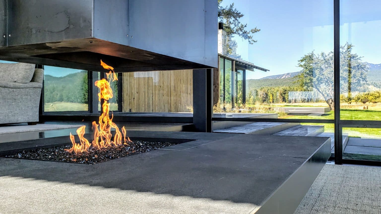 Open Gas Fireplaces | Modern Fireplaces without Glass
